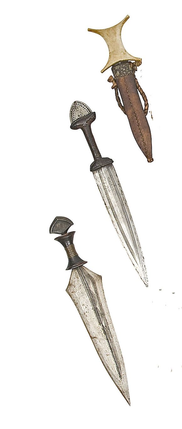 Bonhams : A North African Arm Dagger, A Congolese (Stanley Falls ...