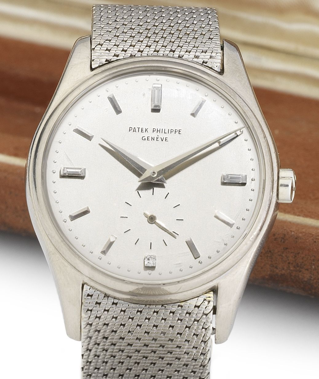 Bonhams : Patek Philippe. A very fine and rare 18ct white gold ...