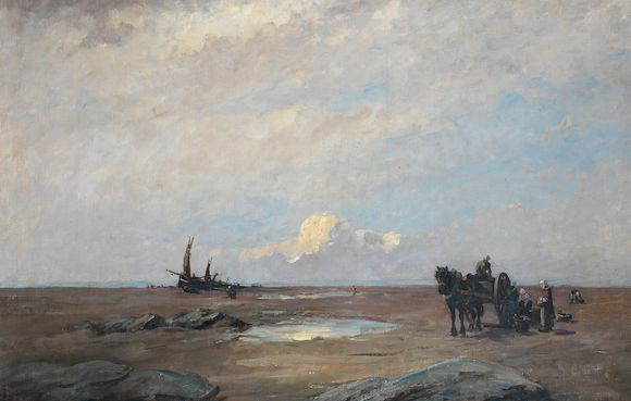 Bonhams : Nathaniel Hone, RHA (Irish, 1831-1917) On the sands of ...