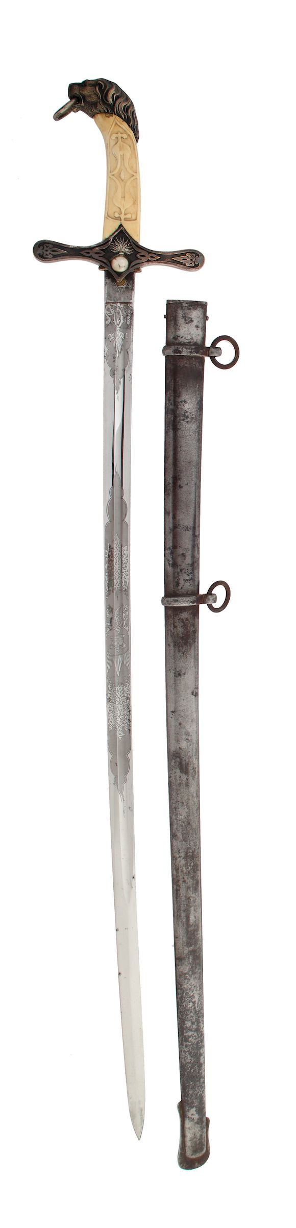 Bonhams : A Extremely Rare Band Sword of the 2nd Lifeguards