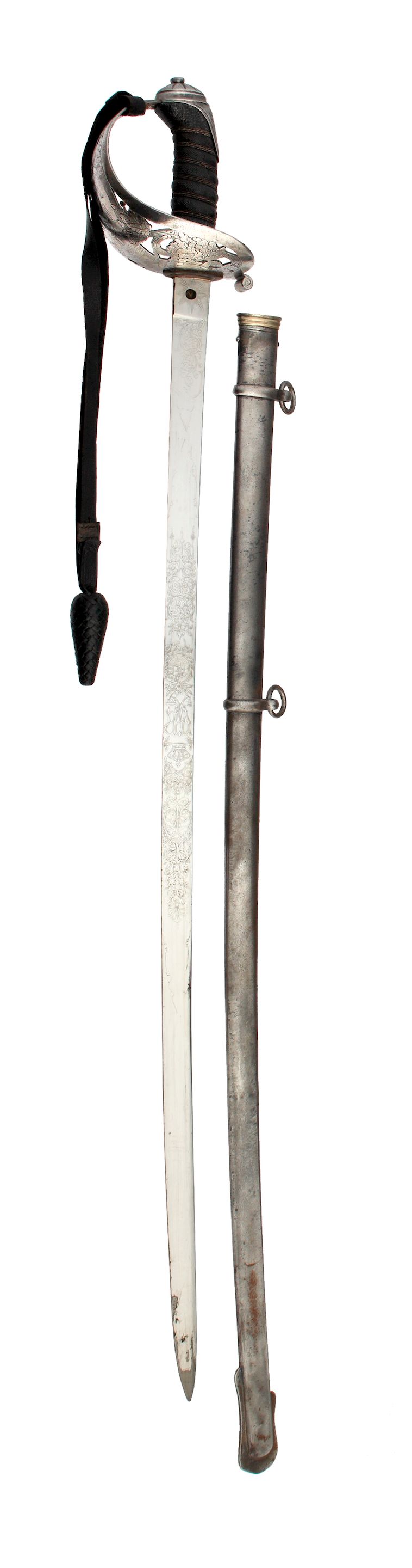 Bonhams : A Scarce Regimental Rifle Officer's Sword of the Warwickshire ...