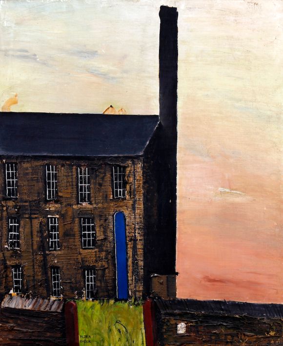 Bonhams : Peter Brook (British, 1927-2009) West Riding mill and chimney