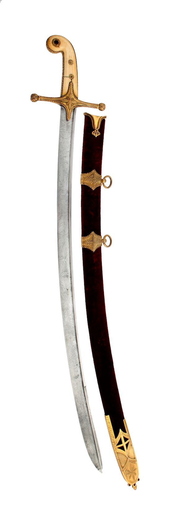 Bonhams : A Georgian Mameluke Hilted Sabre