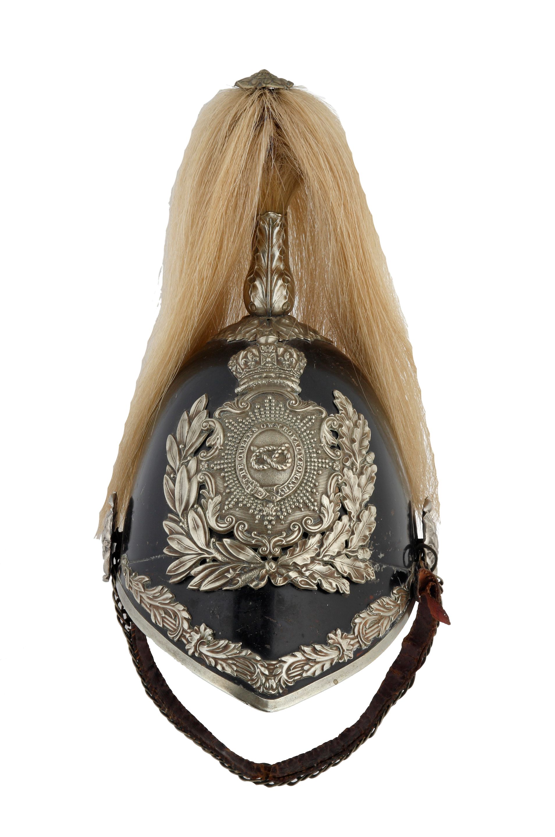 Bonhams : Staffordshire Yeomanry Cavalry Trooper's Helmet c. 1850 - 1894