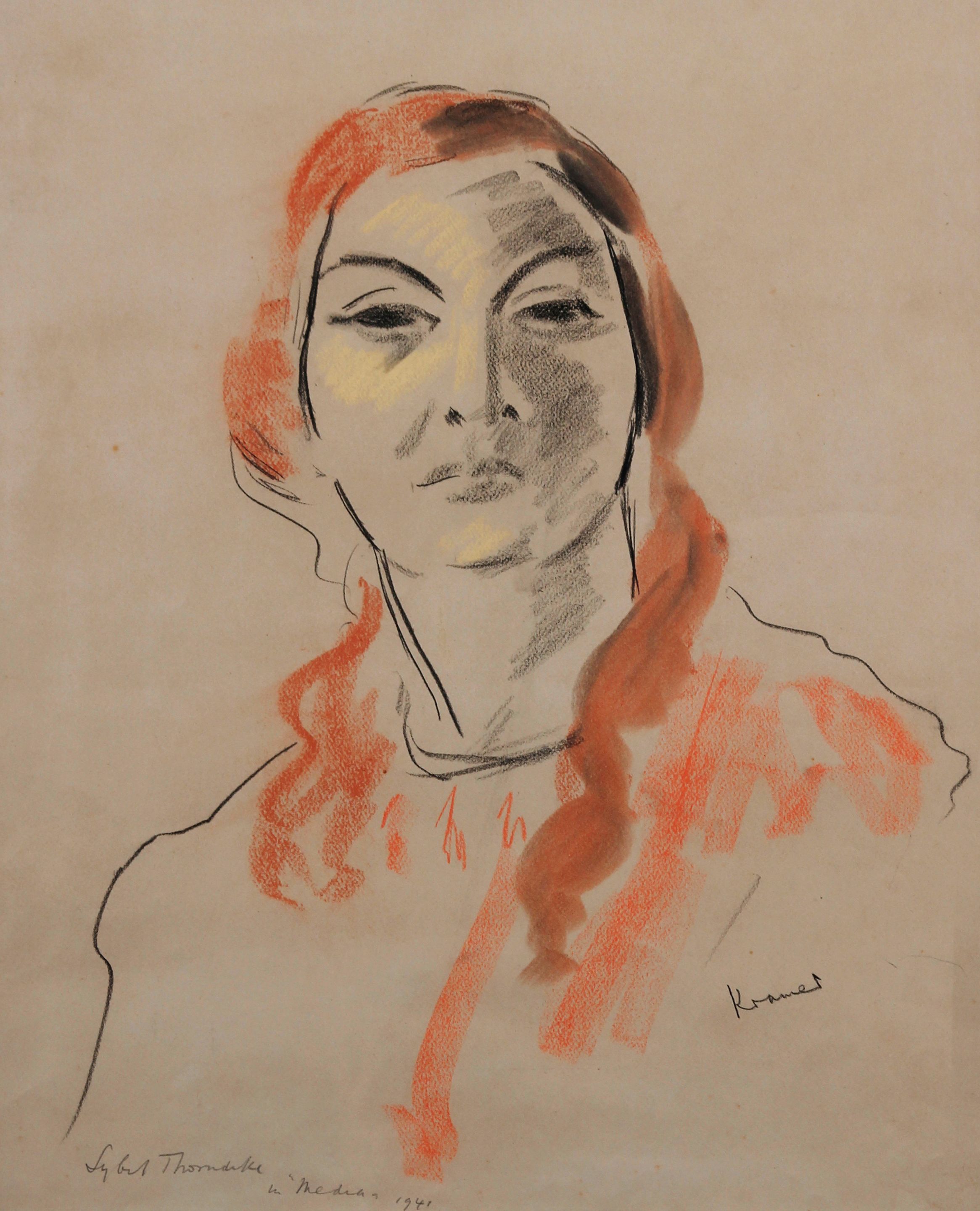 Bonhams : Jacob Kramer (British, 1892-1962) Dame Sybil Thorndike in ...