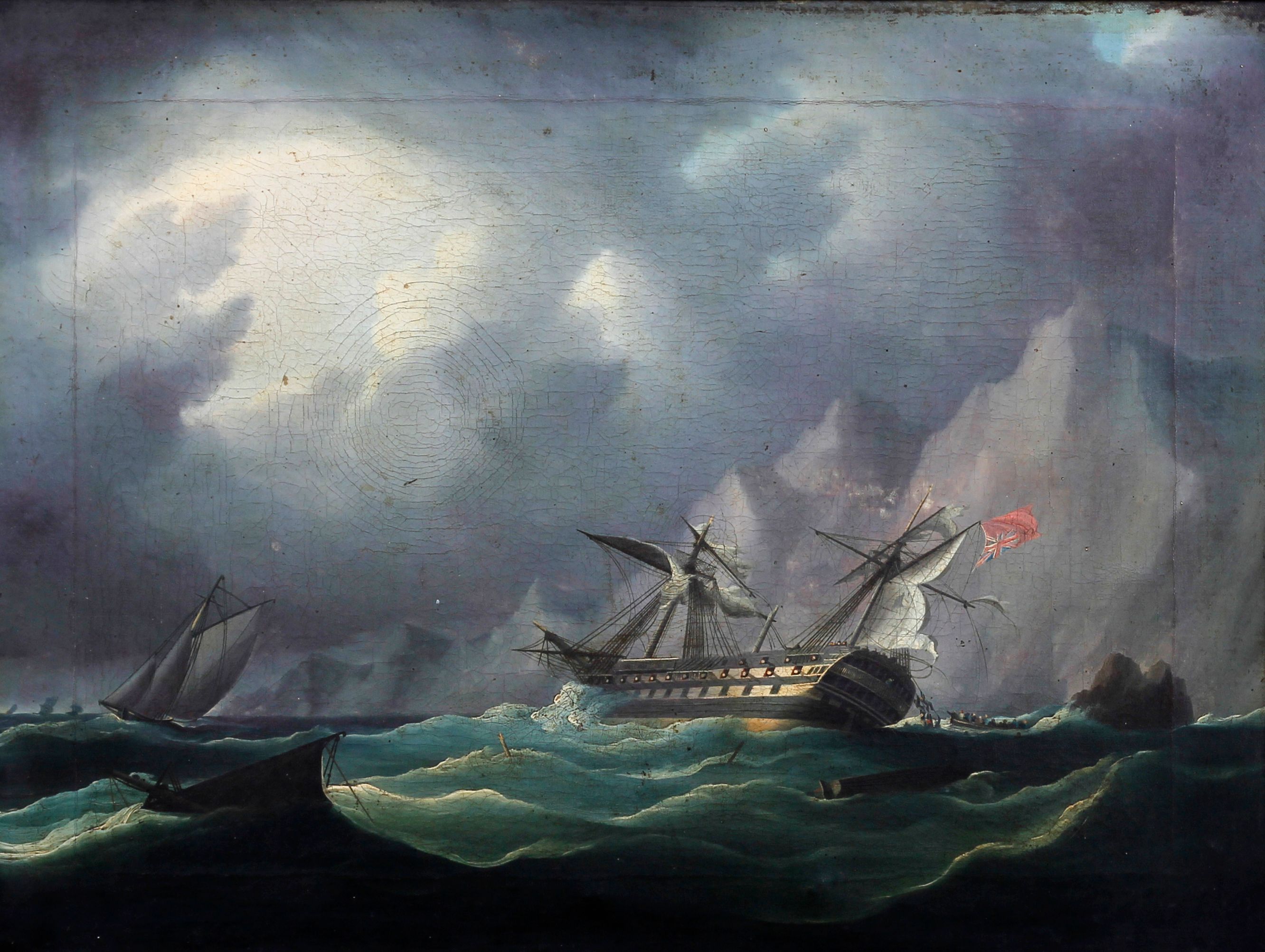 Bonhams : Circle of Thomas Buttersworth (British, 1768-1828) Marine ...