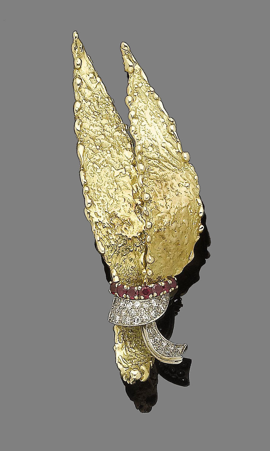 Bonhams A Ruby And Diamond Brooch