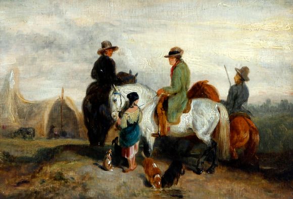 Bonhams : Charles Hancock (British, 1802-1877) 'The Squire's Visit to ...