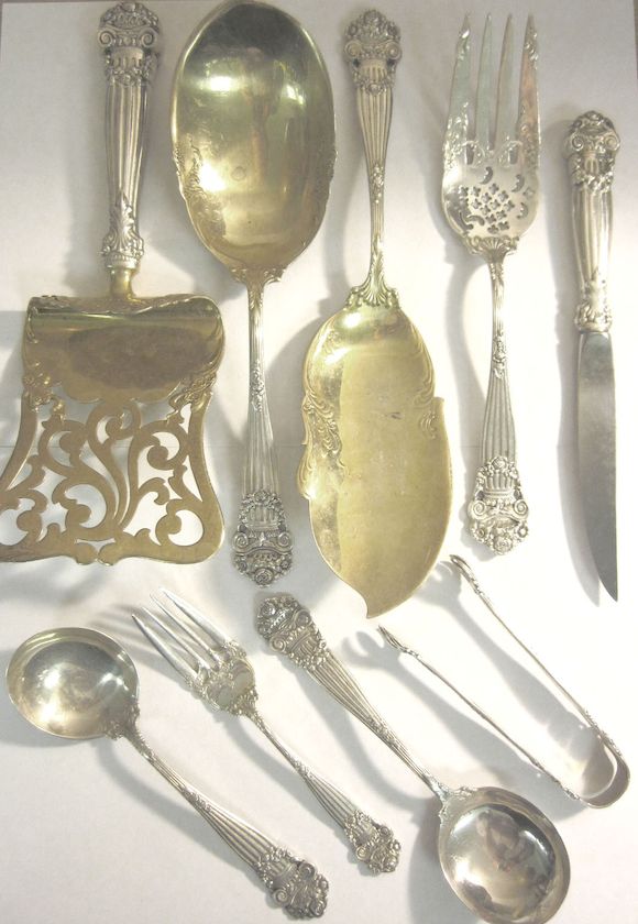Bonhams : An extensive American silver table service of flatware by ...