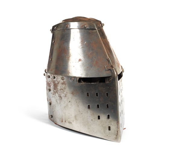 Bonhams : Braveheart: A metal Great Helm of conical shape made for the ...