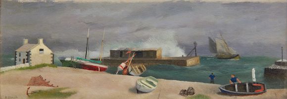 Bonhams : Richard Eurich A.R.A. (British, 1903-1992) Inner Harbour