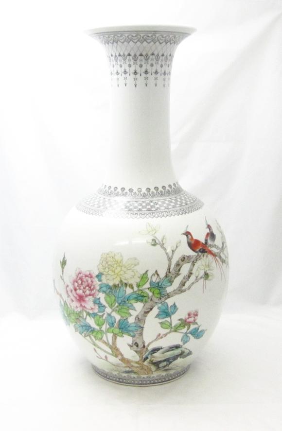 Bonhams A Large Famille Rose Vase 20th Century