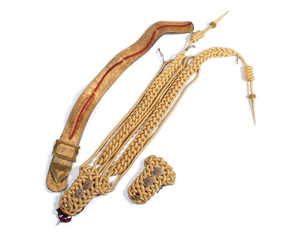 Bonhams : 1st Life Guards, Officer's Full Dress Shoulder Belt ...