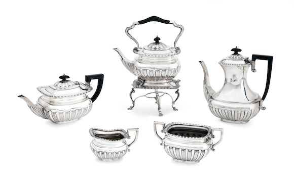 Bonhams : A five piece silver tea service by The Alexander Clark ...