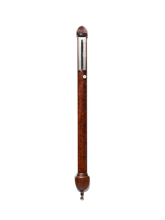 Bonhams : A rare late 18th century mahogany stick barometer Adie, Edinburgh