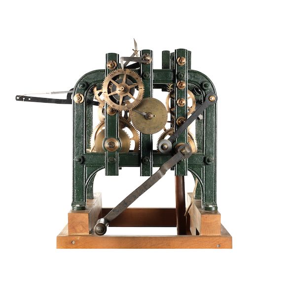 Bonhams : A good late 19th century striking turret clock movement John ...