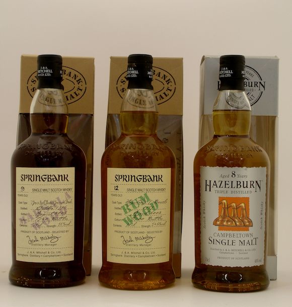 Bonhams : Springbank Marsala Wood-9 year old-1996 (2) Springbank Rum ...