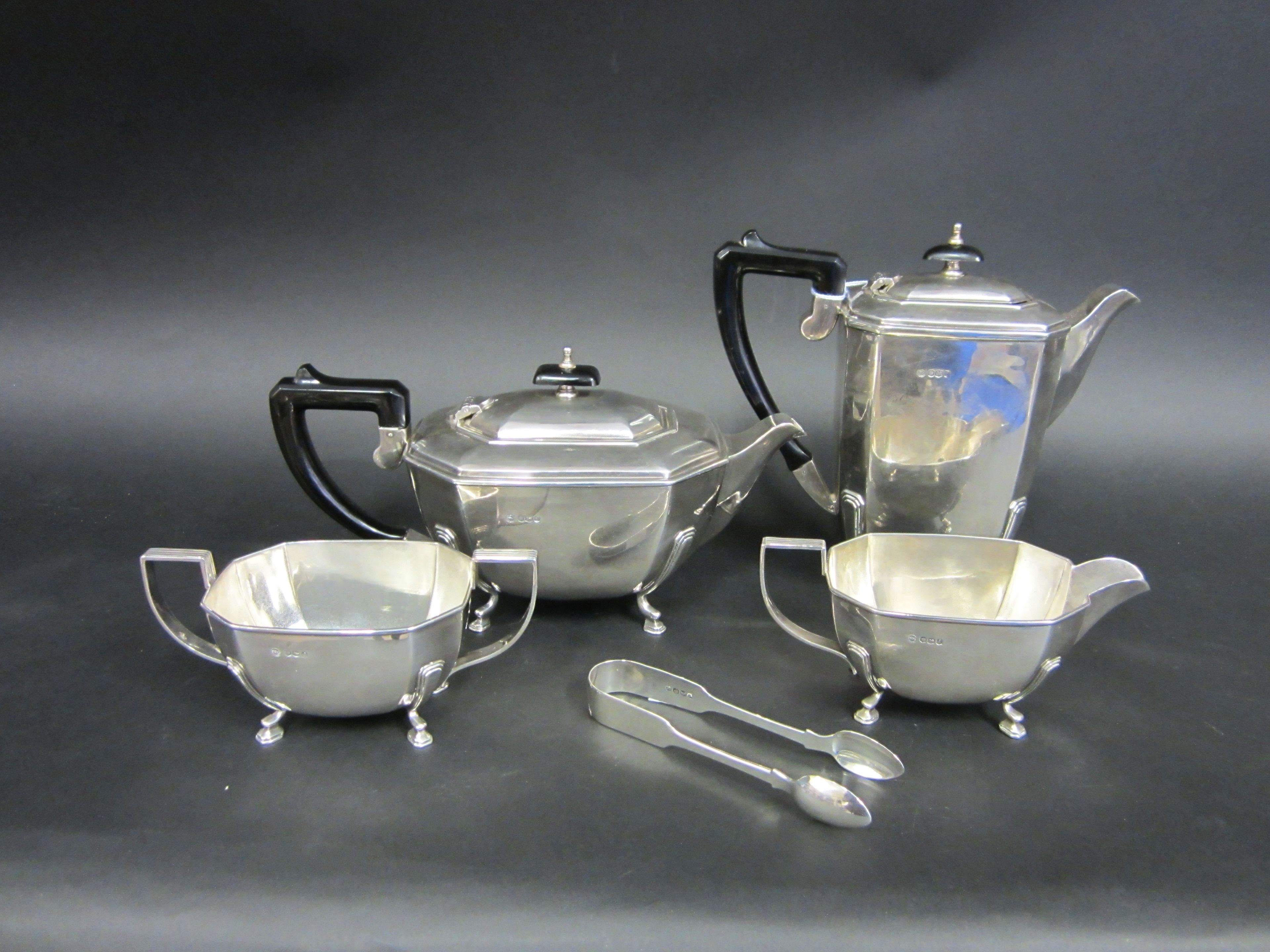 Bonhams : A silver four piece tea service by Francis Howard Ltd ...