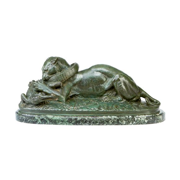 Bonhams : After Antoine Louis Barye, French (1795-1875) A late 19th ...