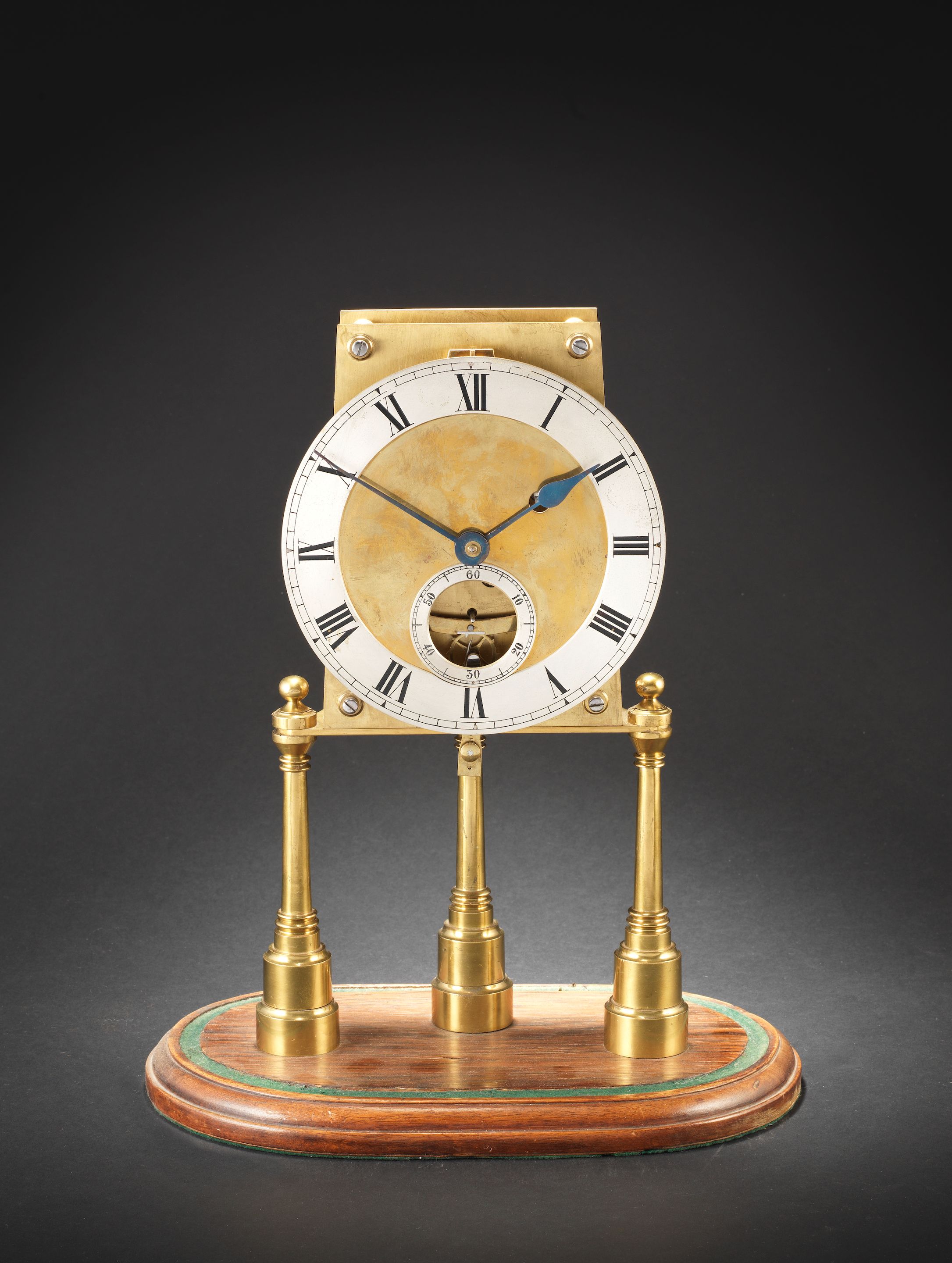 Bonhams : A rare late 19th century table regulator with detent ...