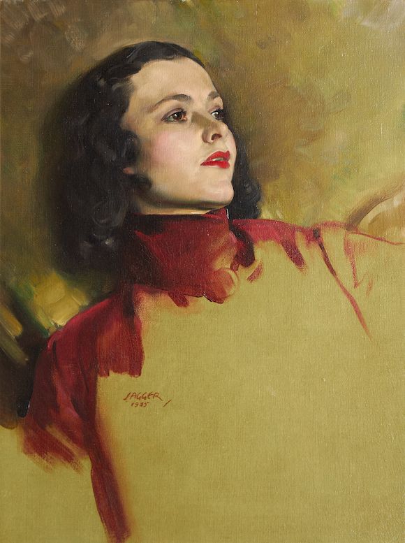 Bonhams : David Jagger R.O.I. (British, 1891-1958) 'Ruby'