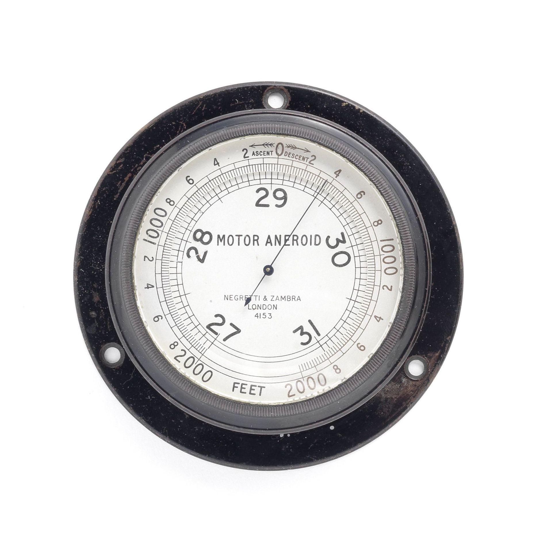 Bonhams Cars : A Motor Aneroid by Negretti and Zambra, 1920s,