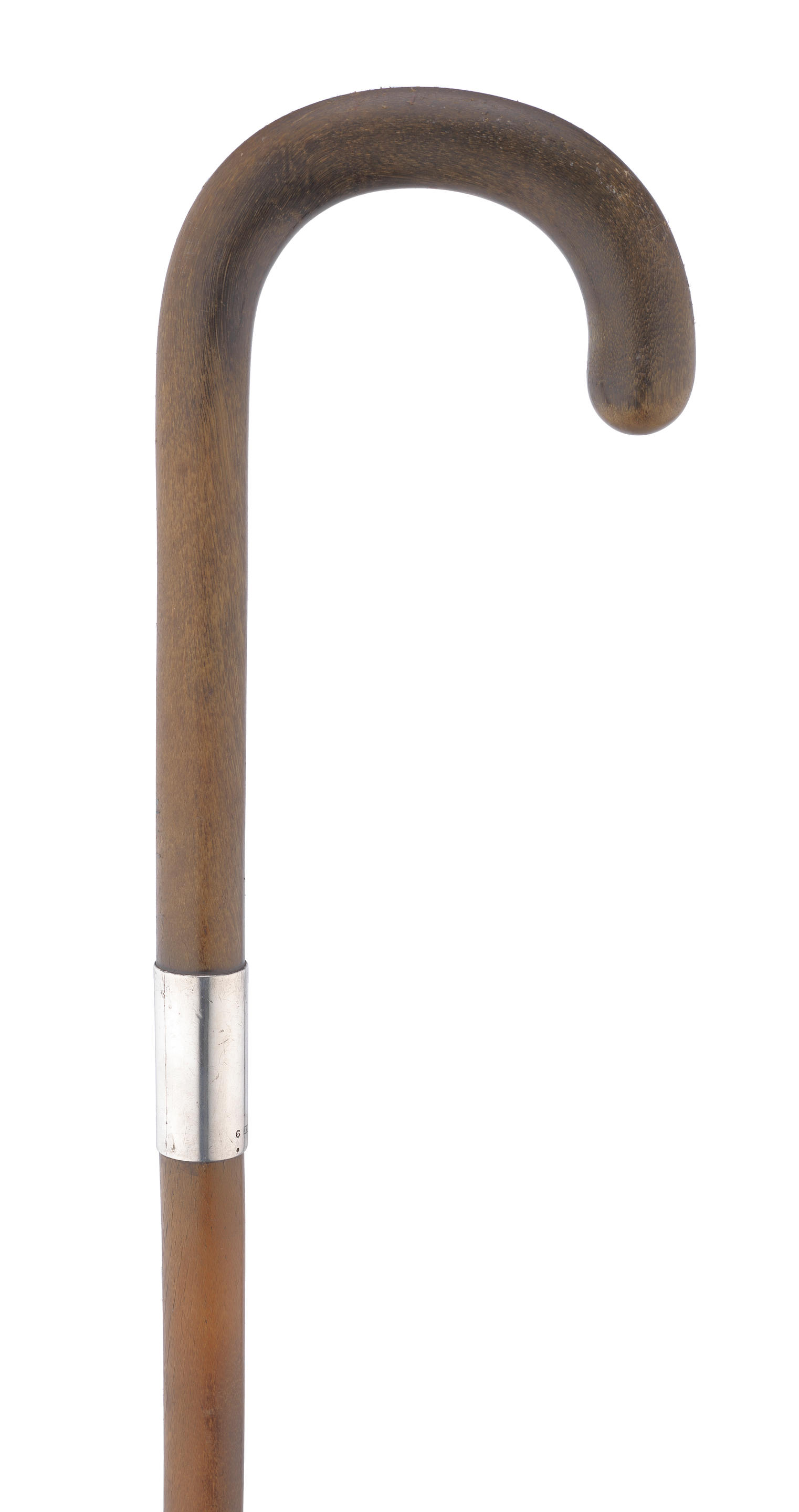 Bonhams An Edwardian Silver Mounted Rhinoceros Horn Walking Stick The