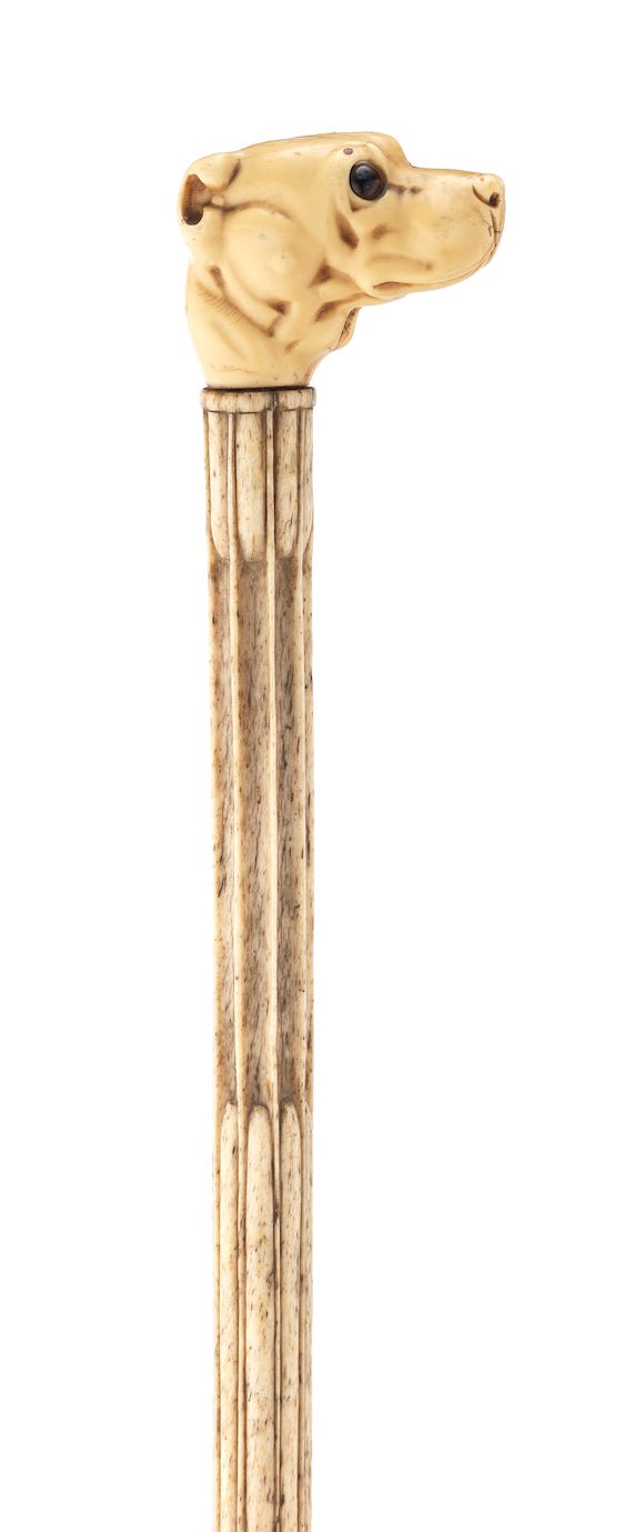 Bonhams : A Victorian whalebone cane