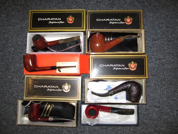 Bonhams : Six boxed pipes of smoking interest: