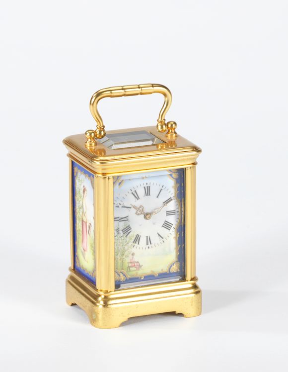 Bonhams : A late 19th century French porcelain mounted miniature ...