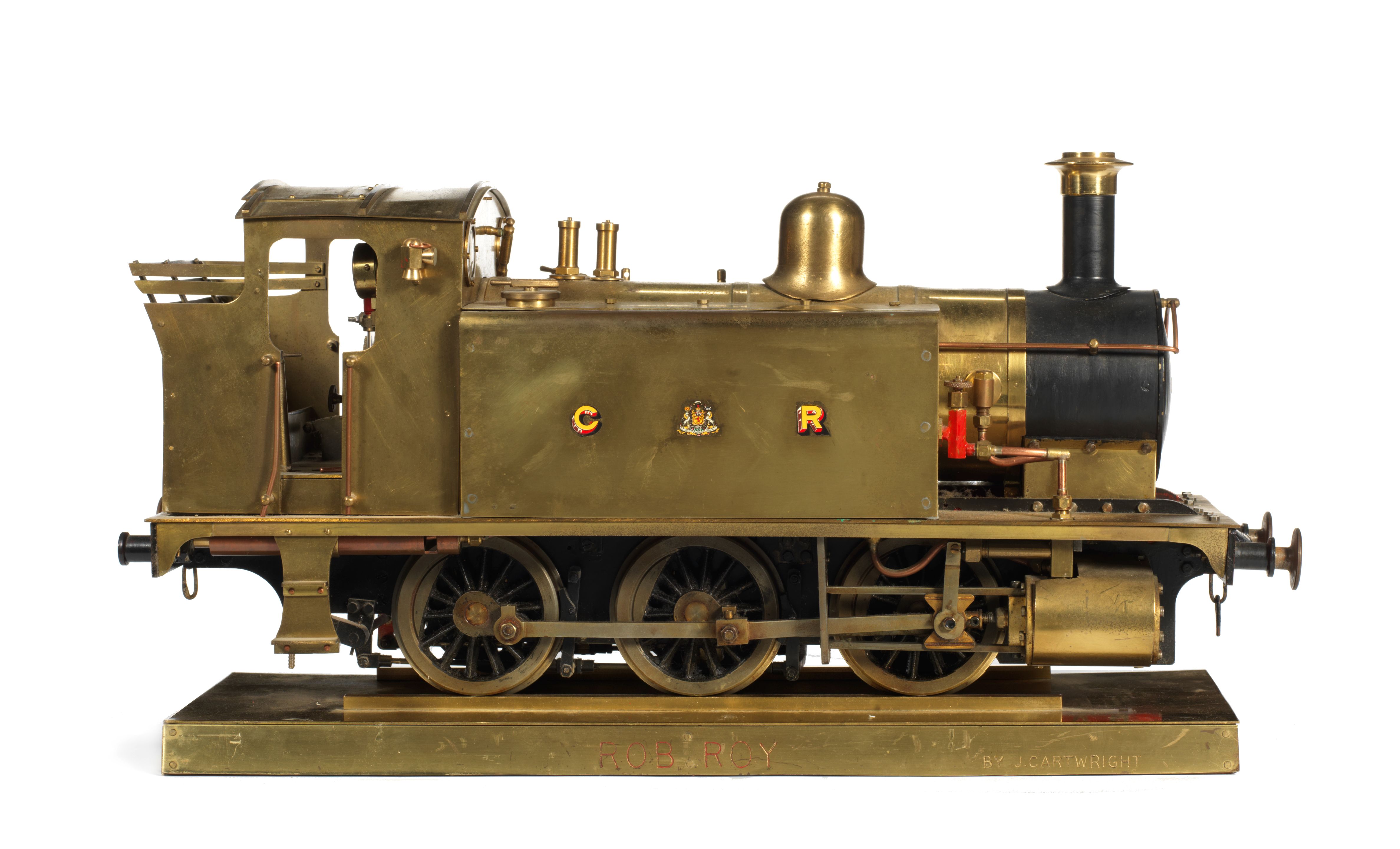 Bonhams : A 3 1/2in gauge live steam brass model of a Caledonian ...