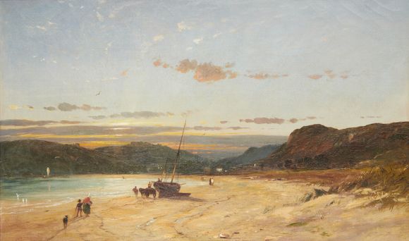Bonhams : James Francis Danby (British, 1816-1875) St Brelade's Bay, Jersey