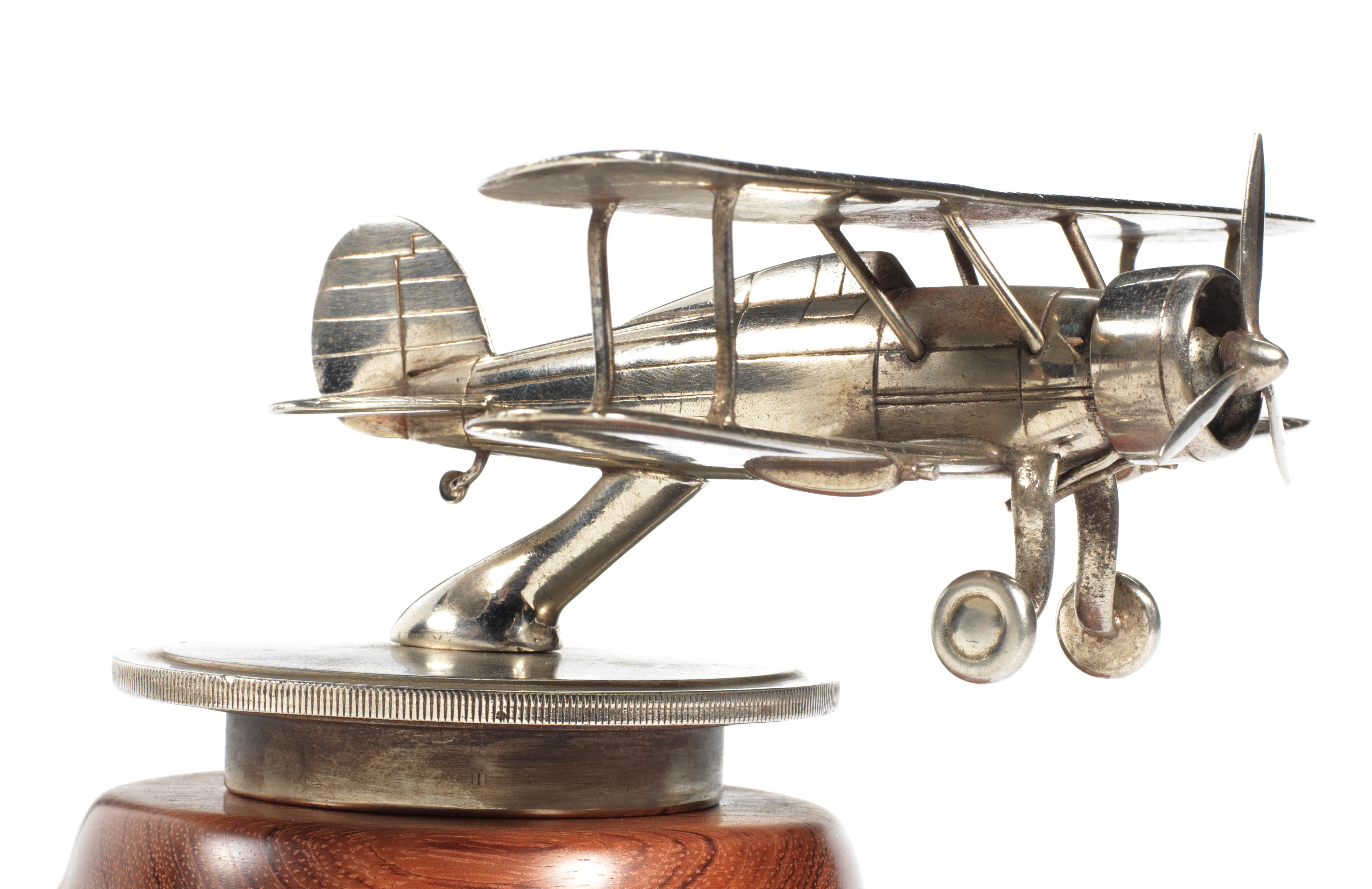 Bonhams Cars : A 'Gloster Gladiator Biplane' mascot, British, post-War,