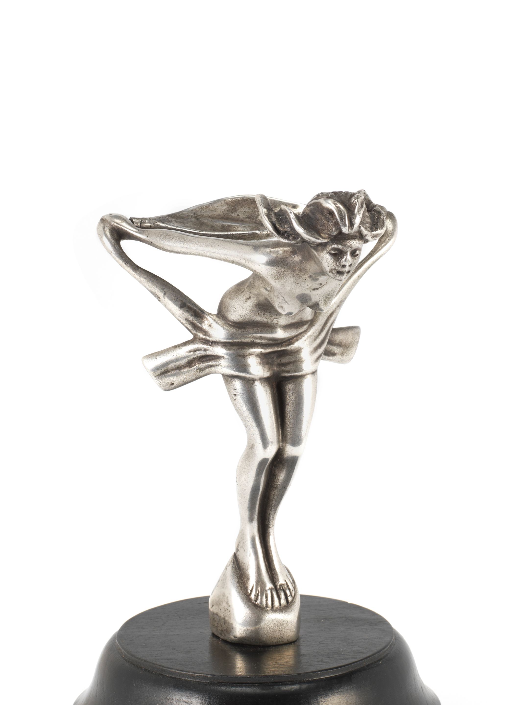 Bonhams Cars : A 'Draped Speed Nymph' mascot, after A E Lejeune,