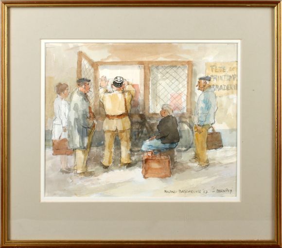 Bonhams : Roland Batchelor (British, 1889-1990) Bernay, Hot News at the ...