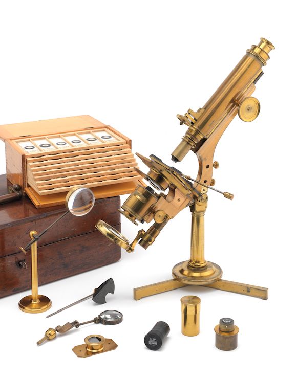 Bonhams : A Smith & Beck compound monocular microscope, English, mid ...