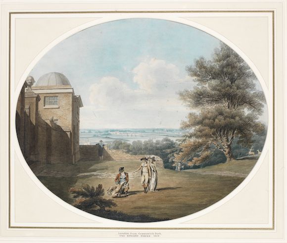Bonhams : Edward Dayes (British, 1763-1804) London from Greenwich Park