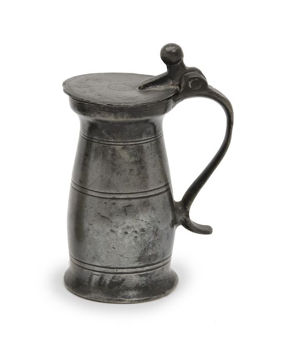 Bonhams : A George I North of England quarter-mutchkin ball and wedge ...