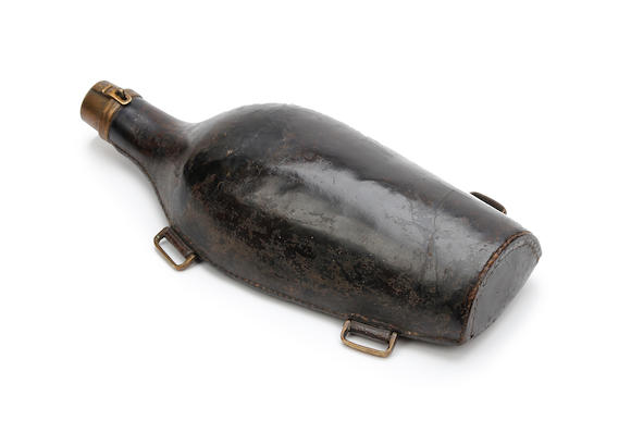 Bonhams A 19th Century Leather And Brass Powder Flask