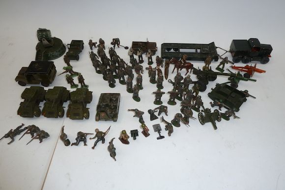 Bonhams : Timpo and other toy soldiers and vehicles 150 approx.
