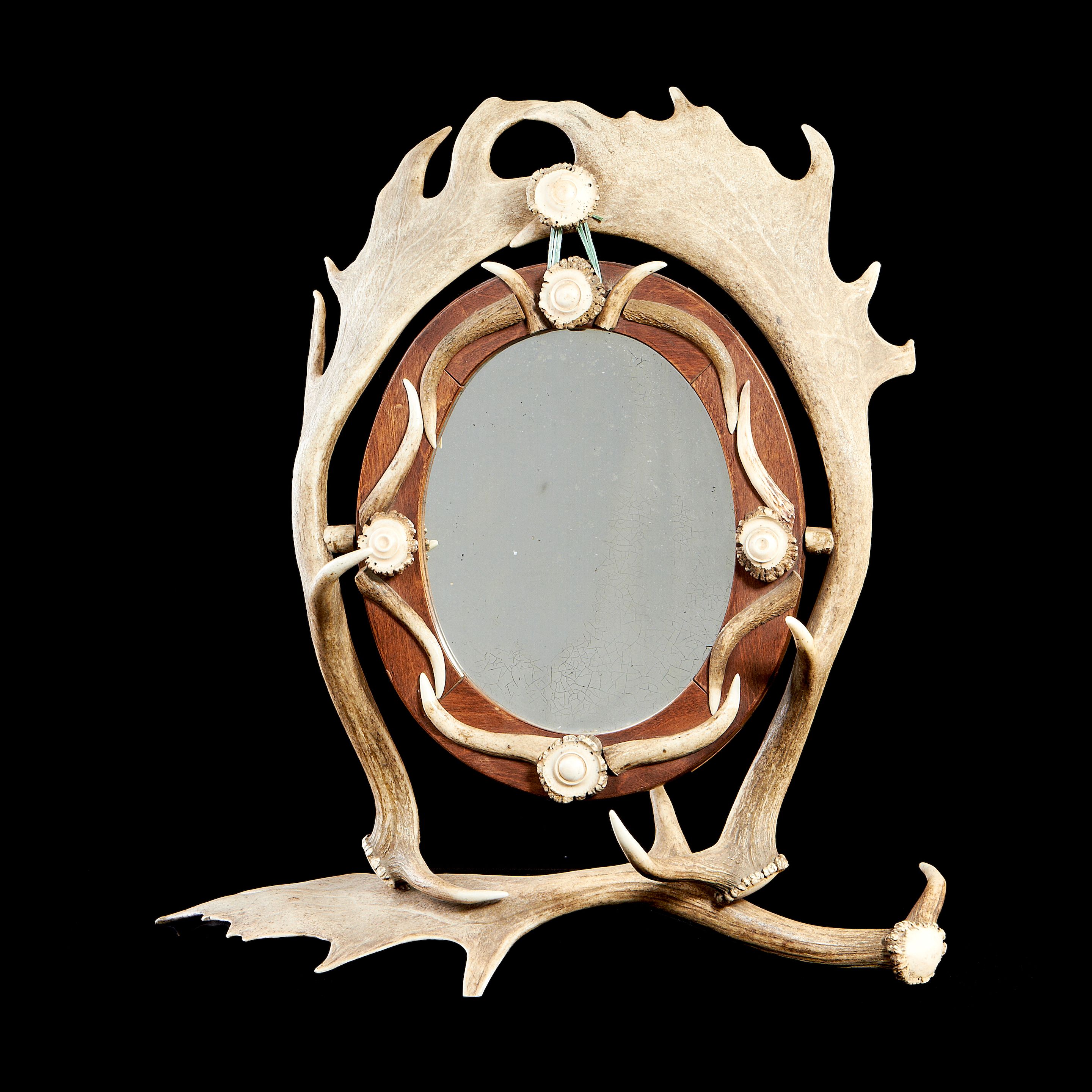 Bonhams : An early 20th century German Fallow buck antler dressing ...