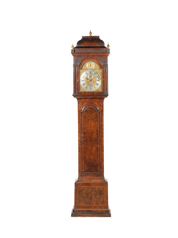 Bonhams : A late 18th century walnut longcase clock Samuel Aris ...