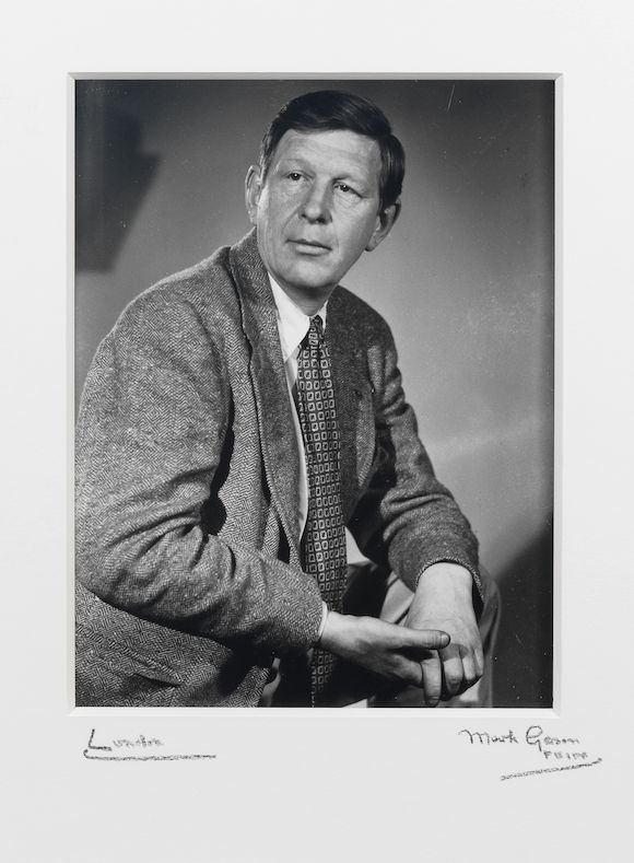 Bonhams : AUDEN, WYSTAN HUGH (1907-1973) PORTRAIT BY MARK GERSON, 1951