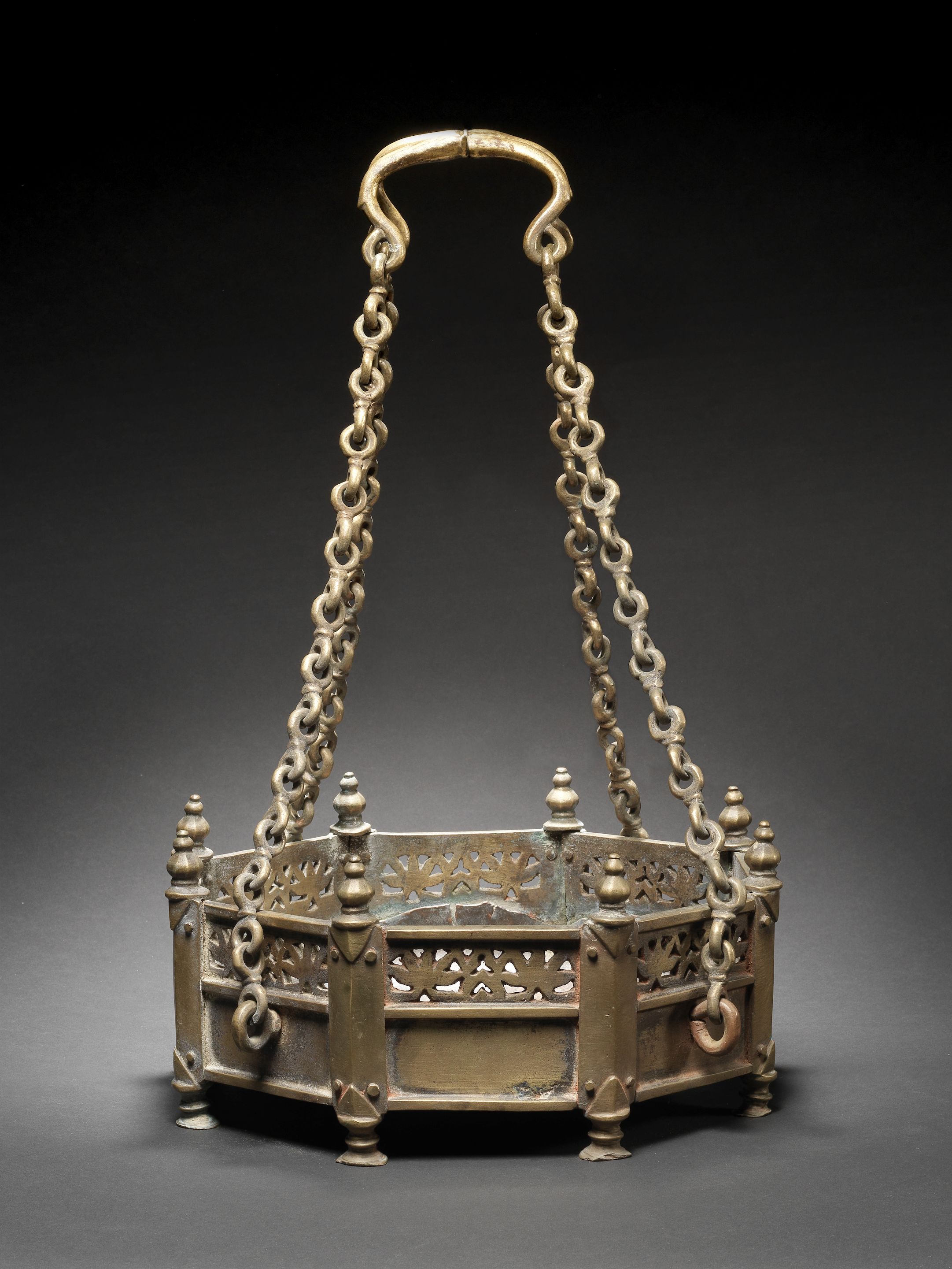 Bonhams : A large Mughal brass Brazier India, 18th Century