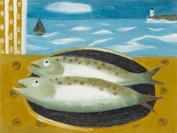 Bonhams : Mary Fedden R.A. (British, 1915-2012) Two Fish