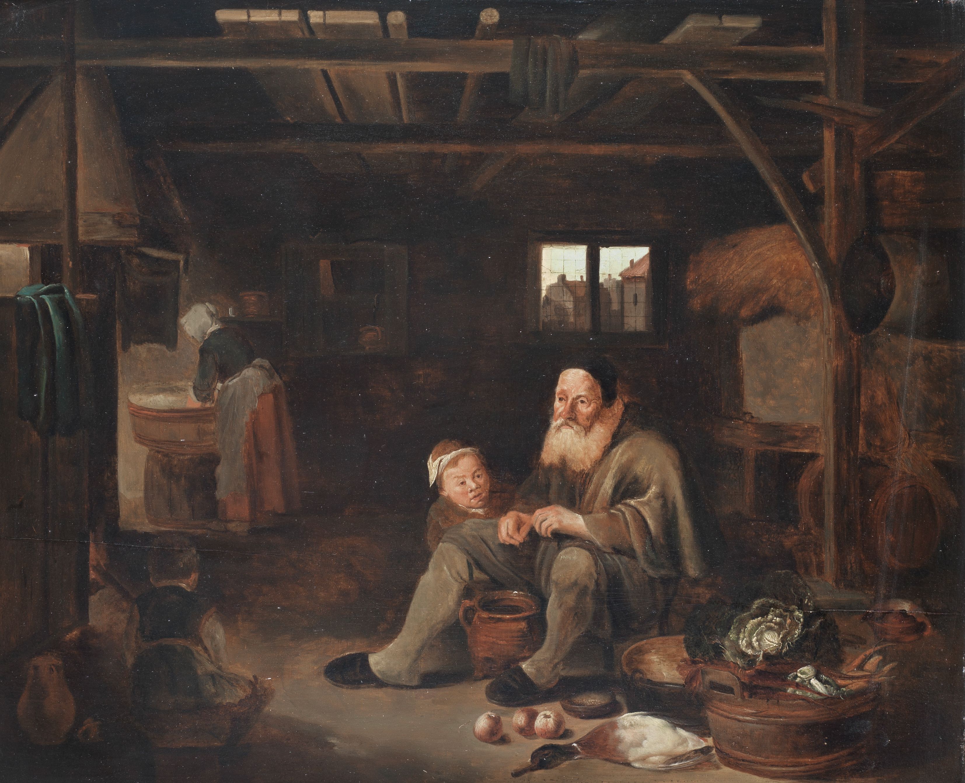 Bonhams : Manner of Pieter Jacobsz. Duyfhuysen, 18th Century Peasants ...