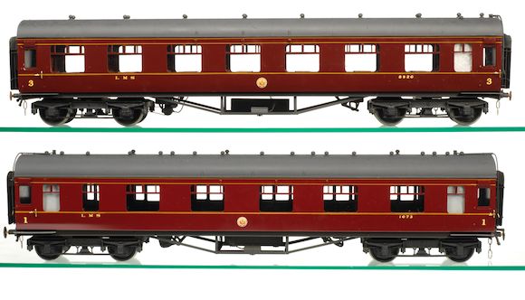 Bonhams : Four Gauge I LMS Passenger coaches Handbuilt by Peter Rogers ...