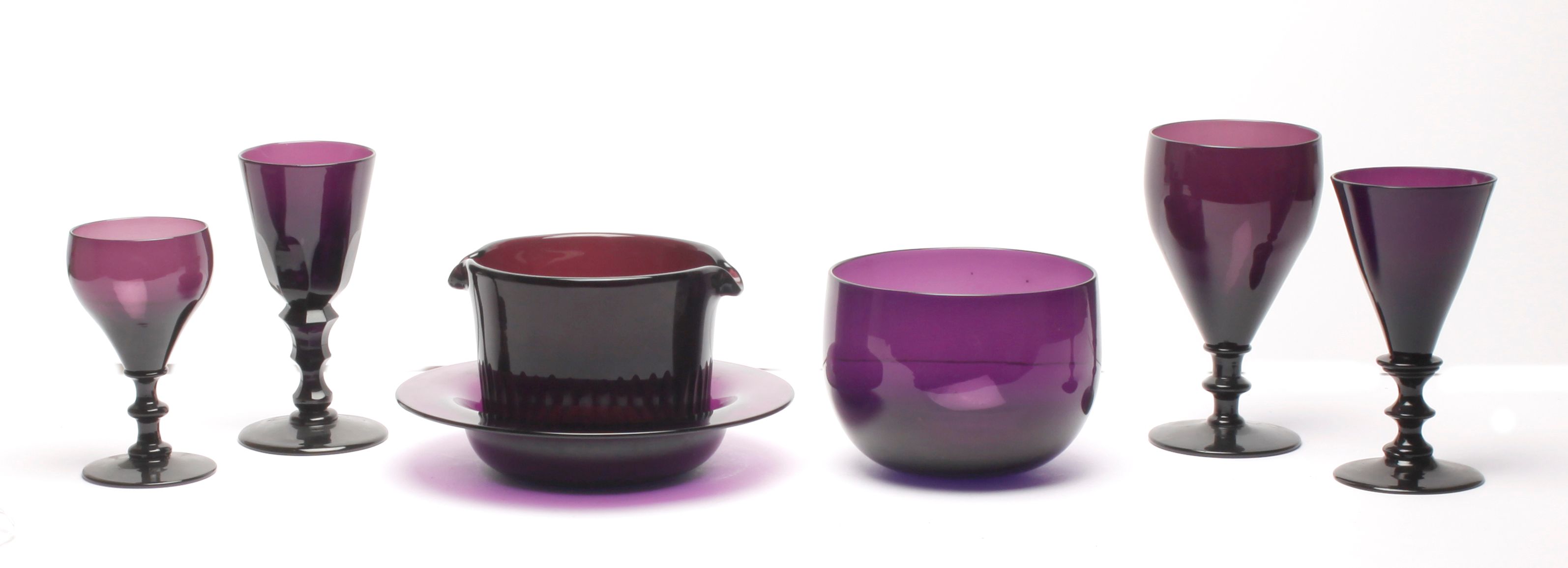 Bonhams : A group of amethyst-tinted glassware, early 19th century