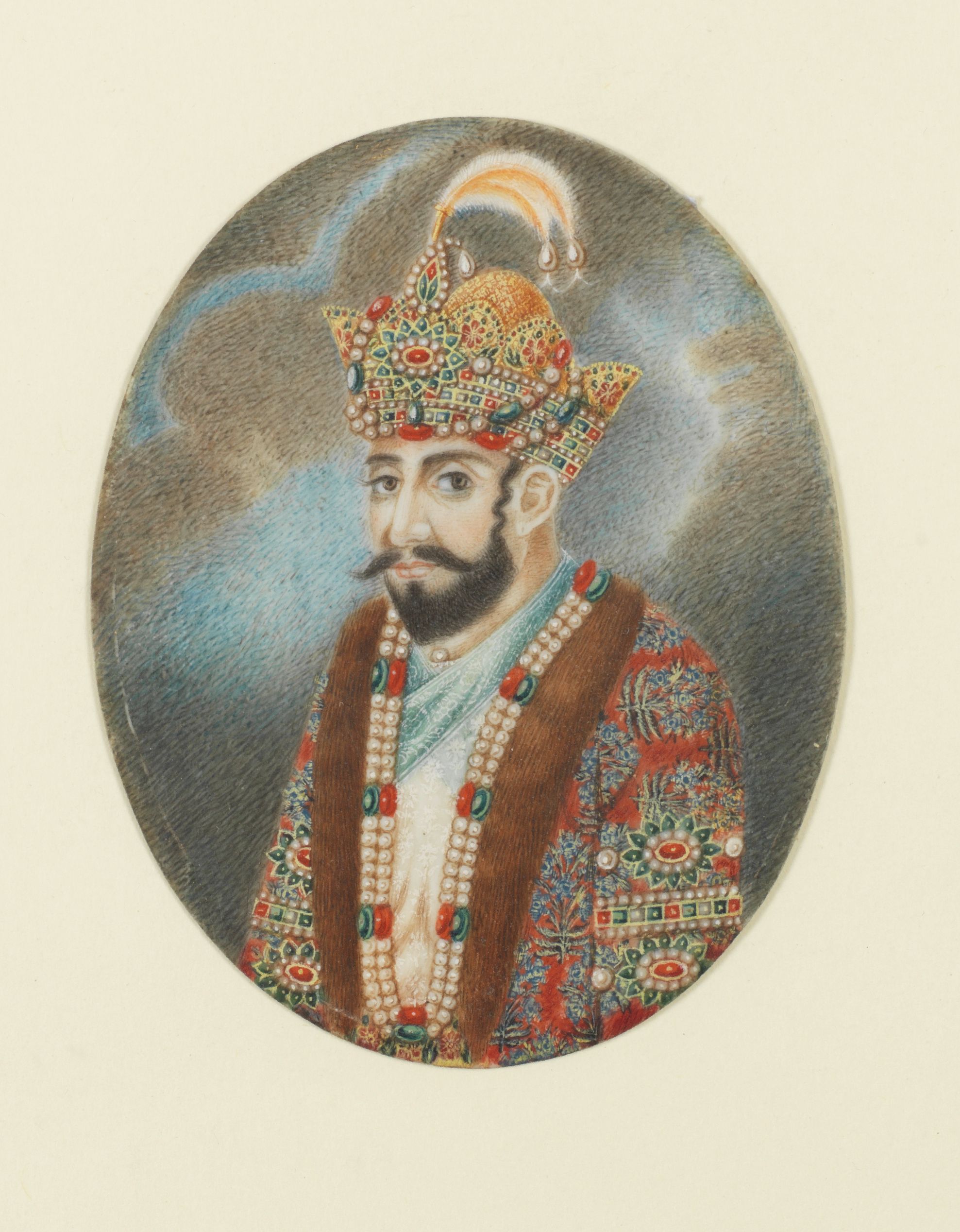 Three portraits of rulers: Timur, Humayun and Tipu Sultan Patna, circa ...