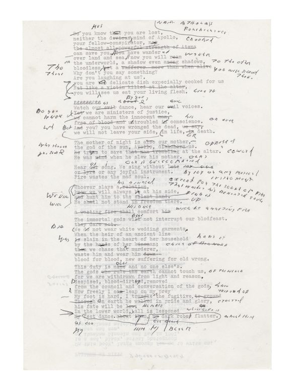 Bonhams : LOWELL, ROBERT (1917-1977, American Poet) AUTOGRAPH AND ...